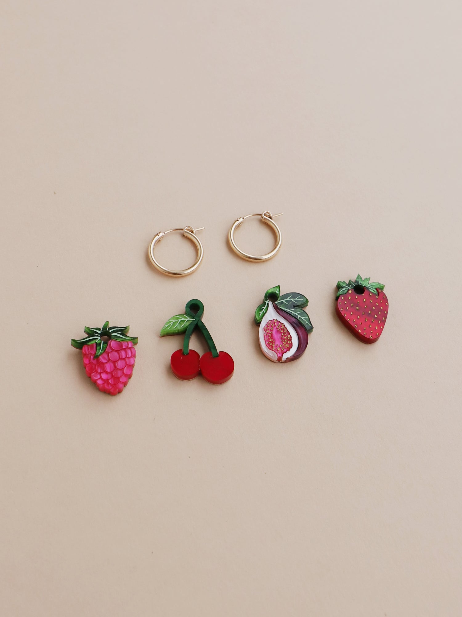 Rosy Fruit Hoops Set