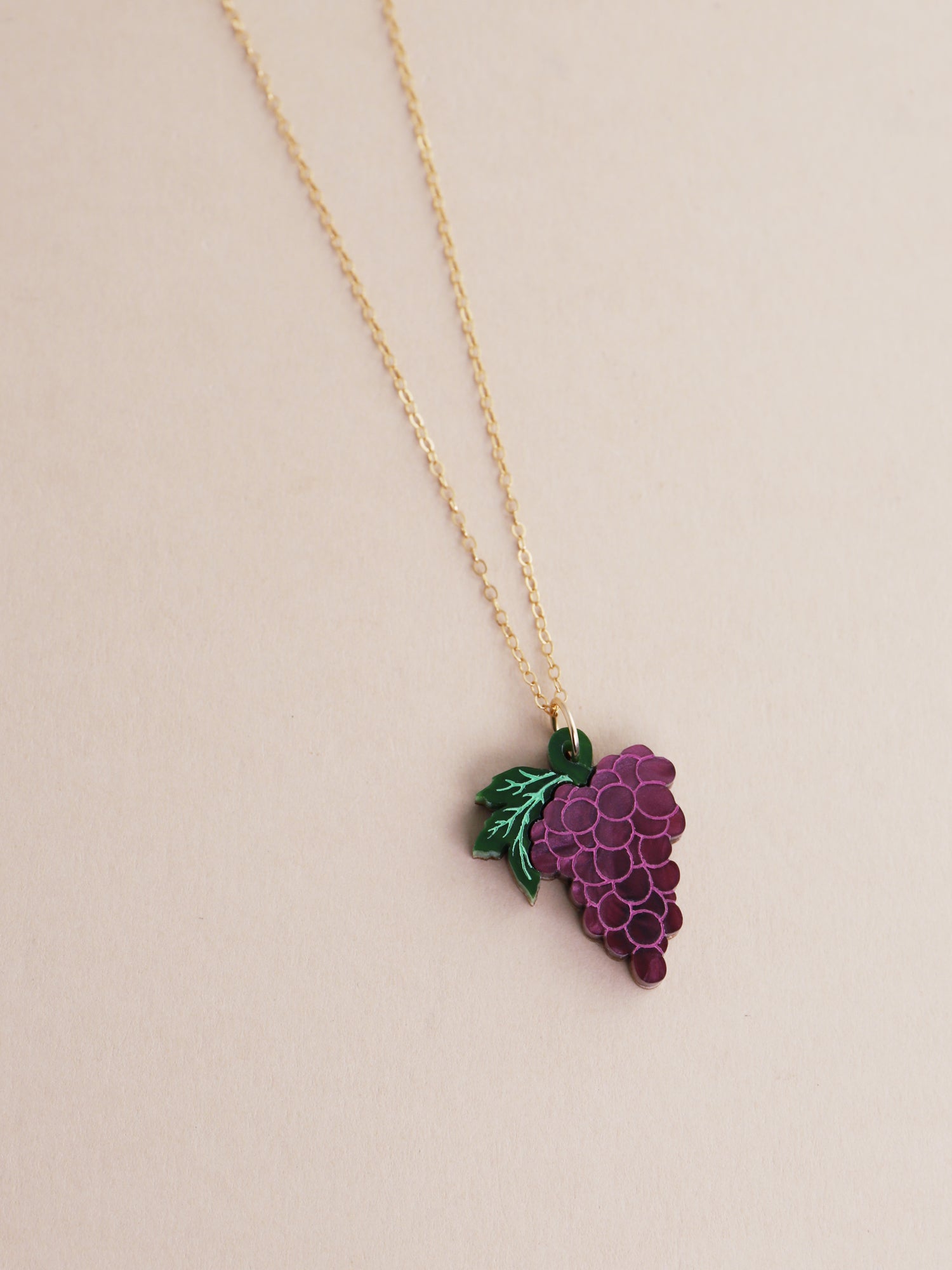 Grape Necklace in Red