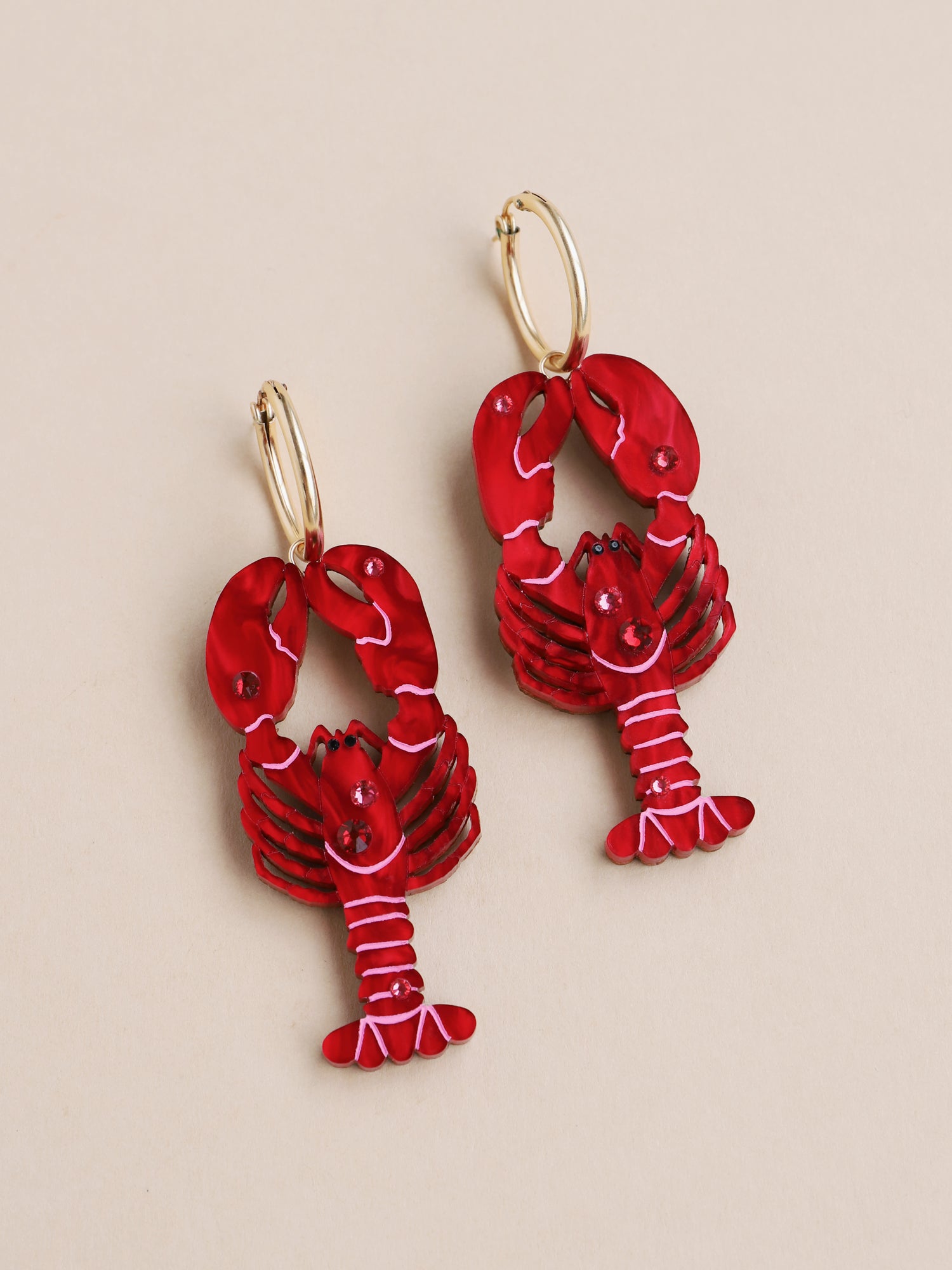 Statement Lobster Hoops